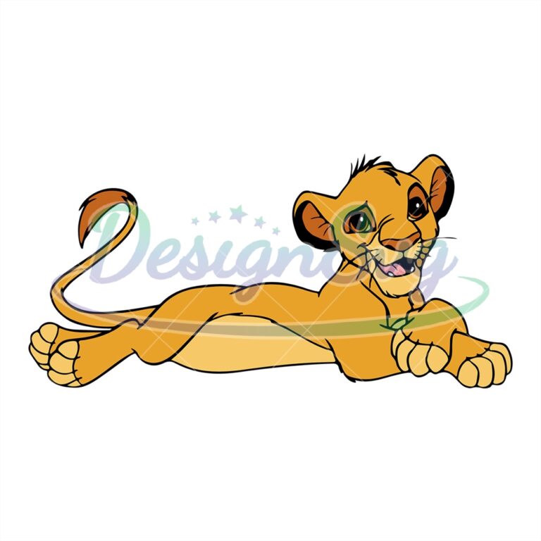 Baby Simba Character The Lion King Disney Movies Svg - DesignSVG
