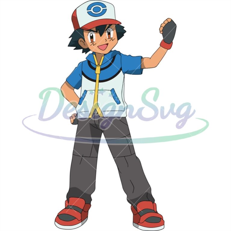 Anime Pokemon Ranger Satoshi Ash Ketchum SVG - DesignSVG