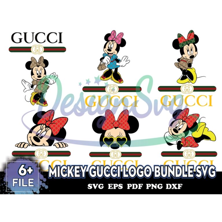 Mickey Gucci Logo Bundle Svg, Mickey Svg, Gucci vg, Gucci Logo Svg ...