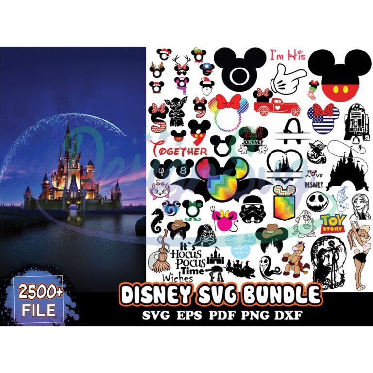 2500 Disney Svg Bundle, Disney Svg, Mickey Svg - DesignSVG