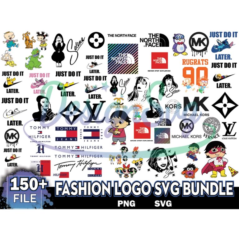 1150 Fashion Logo Svg Bundle, Brand Logo Svg, Famous Brand Svg - DesignSVG