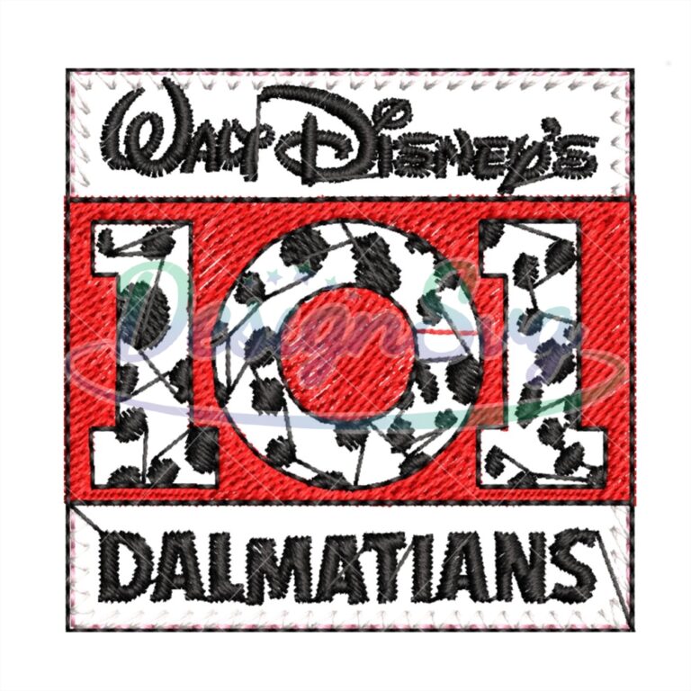 Walt Disney 101 Dalmatians Logo Embroidery ,png - DesignSVG