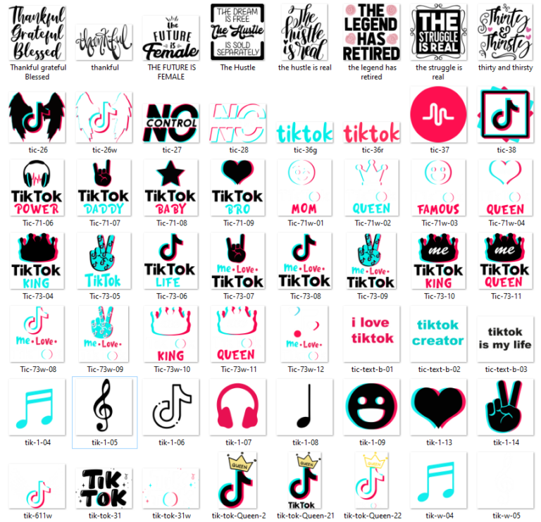 1000 Tik Tok Logo Bundle, Trending Svg, Tik Tok Svg - DesignSVG
