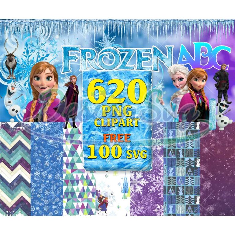 620 Frozen Clipart Bundle, Clipart Frozen Png, Disney Clipart Bundle ...
