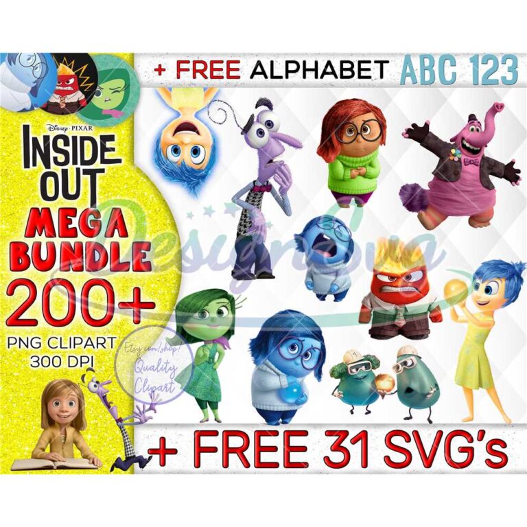 200 Mega Bundle Inside Out Png, Inside Out Png, Walt Disney Png - DesignSVG